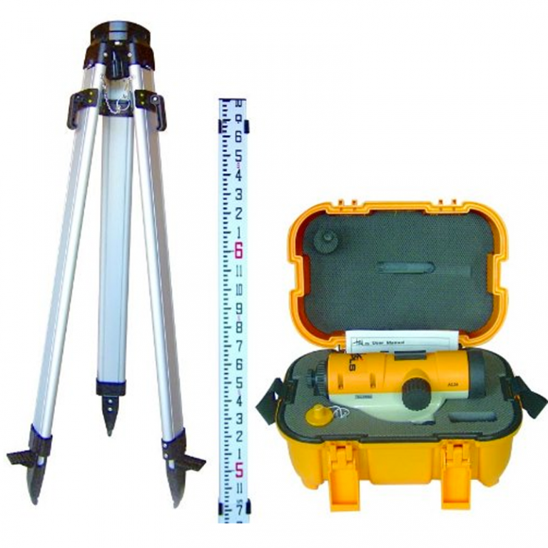 PLS Optical Level Kit with Tripod and Rod | Pacific Laser Systems